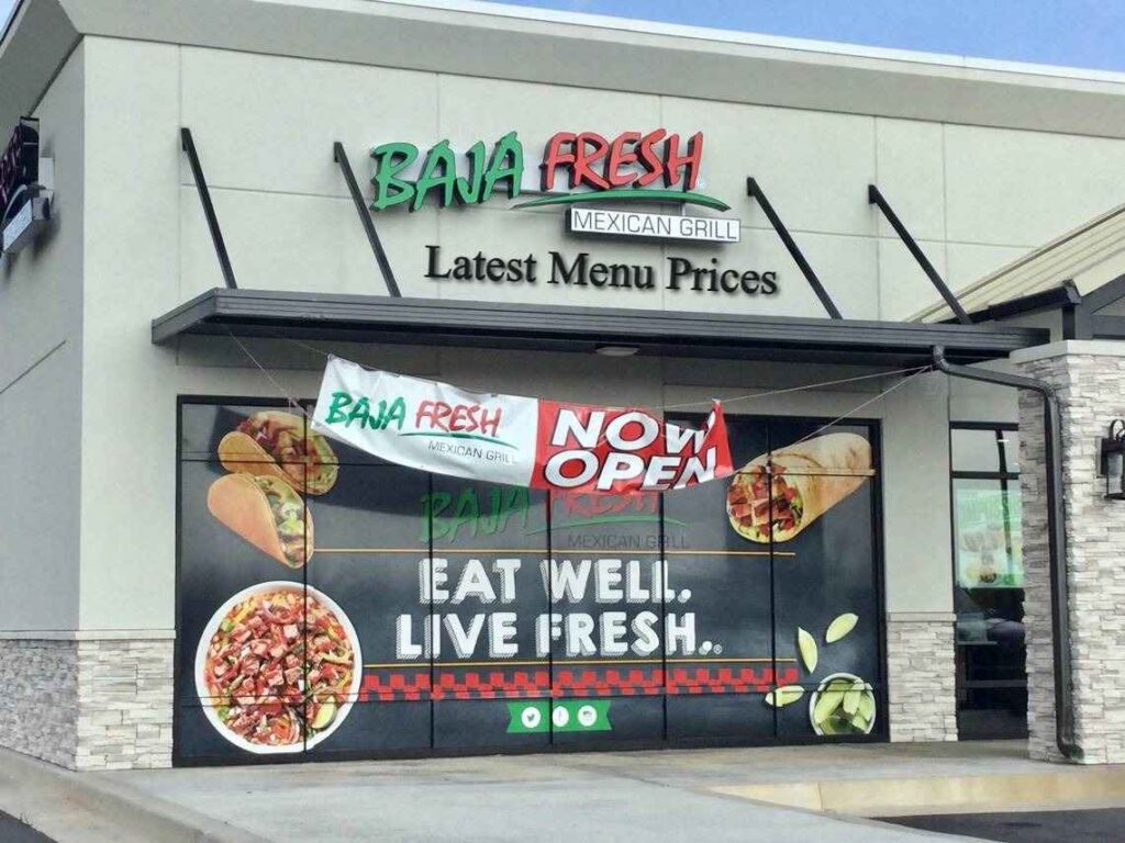 Baja Fresh Menu Prices & Calories – Fresh Menu Prices