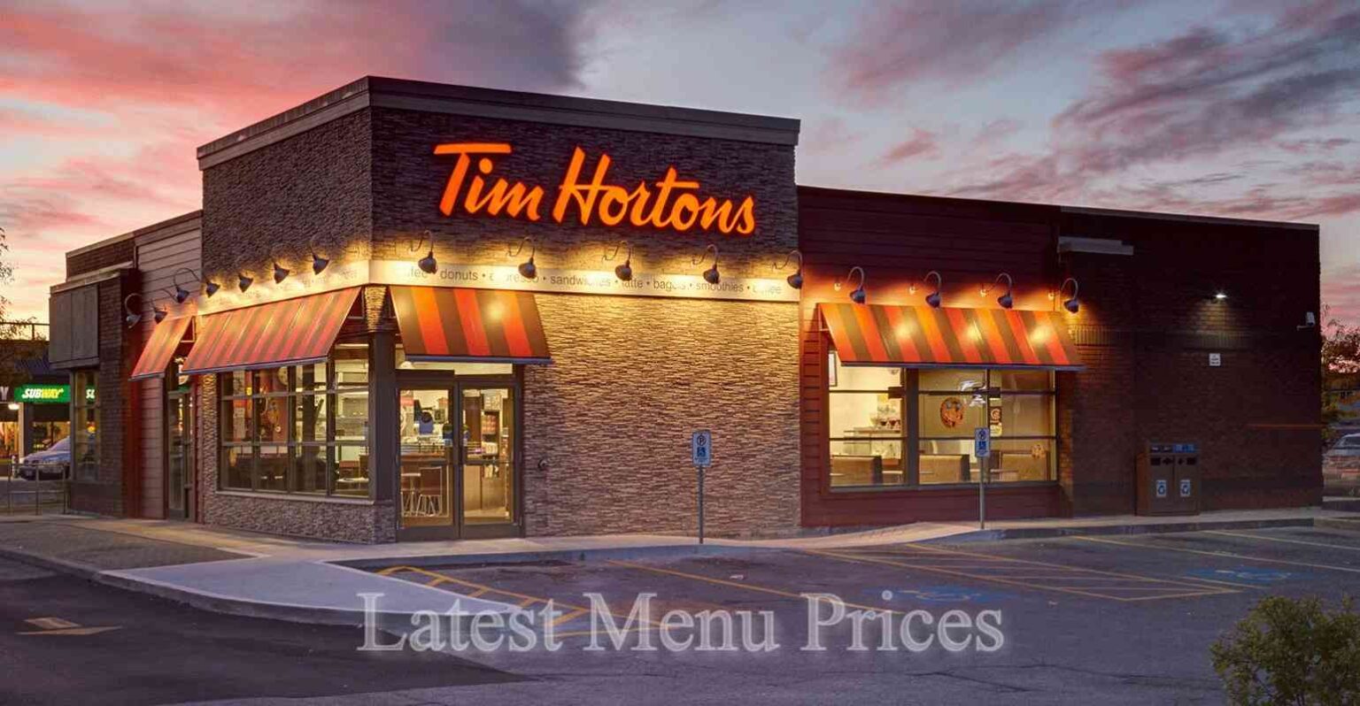 Tim Hortons Menu Prices & Calories – Fresh Menu Prices