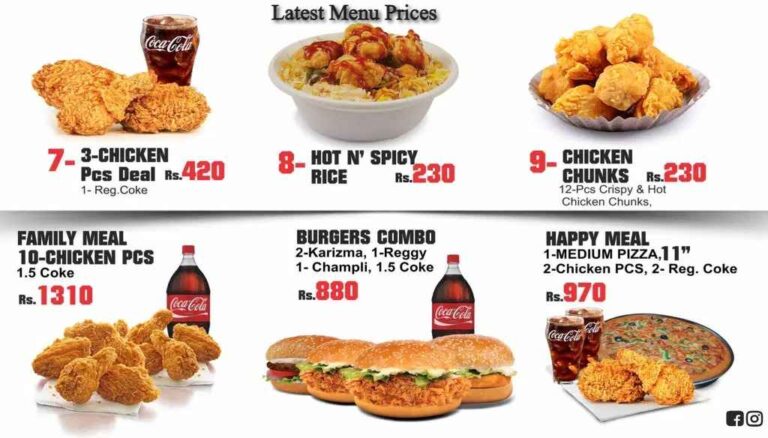 Fri Chicks Iqbal Town Menu Prices - Fresh Menu Prices