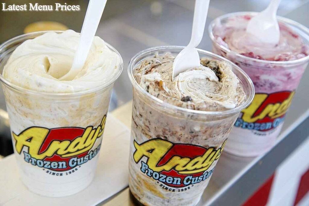 Andy’s Frozen Custard Menu Prices - Fresh Menu Prices