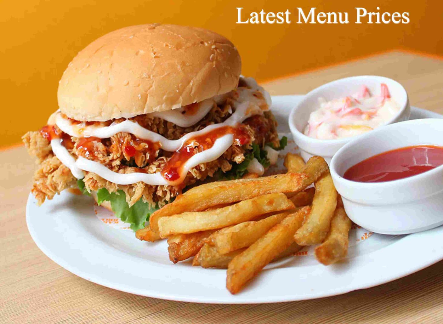 Chief Burger Peshawar Menu Prices - Fresh Menu Prices